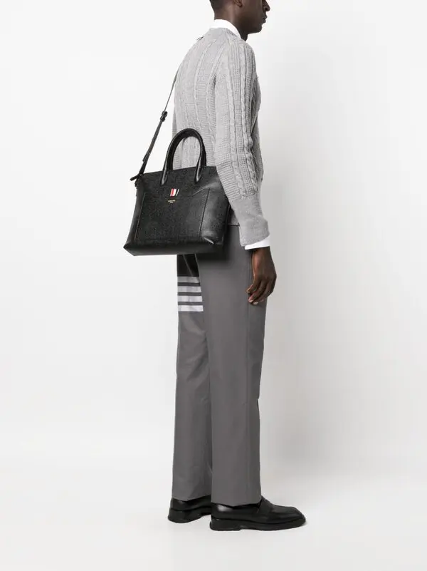 Thom Browne 4-bar Leather Briefcase