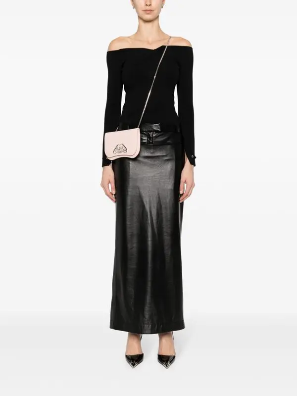 Alexander McQueen Logo-plaque Leather Crossbody Bag