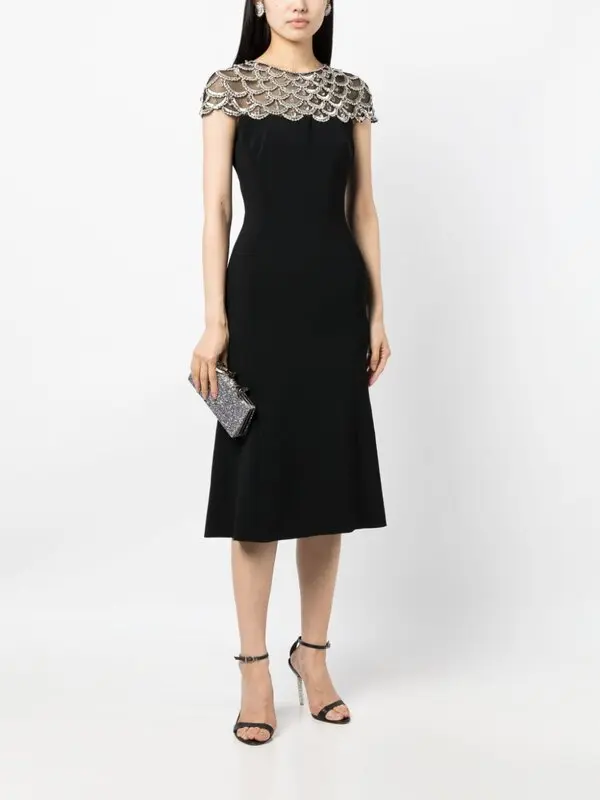 Jenny Packham Melody Bead-embellished Midi Dress