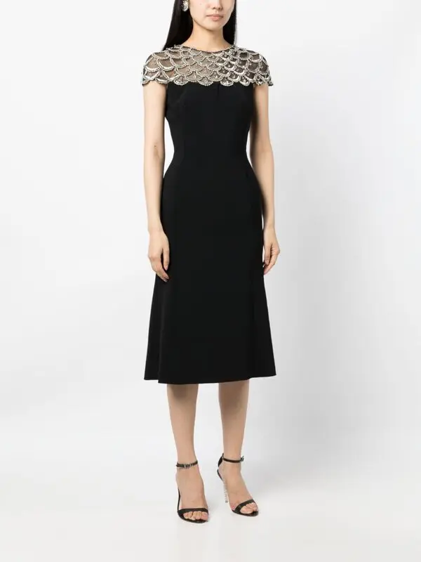 Jenny Packham Melody Bead-embellished Midi Dress