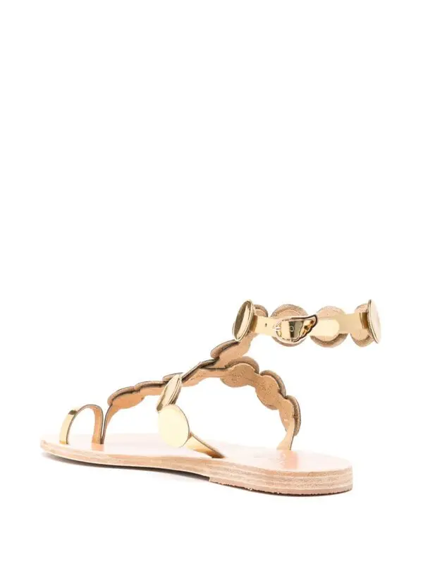 ANCIENT GREEK SANDALS Asteras Flat Sandals - Gold
