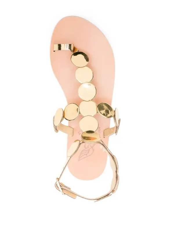 ANCIENT GREEK SANDALS Asteras Flat Sandals - Gold