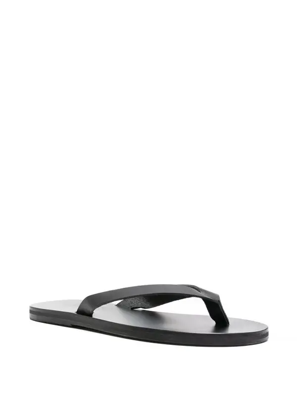 ANCIENT GREEK SANDALS Solon Flat Sandals - Black