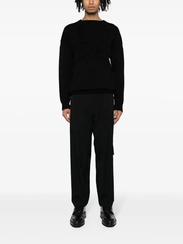 Yohji Yamamoto Tapered-leg Wool Trousers