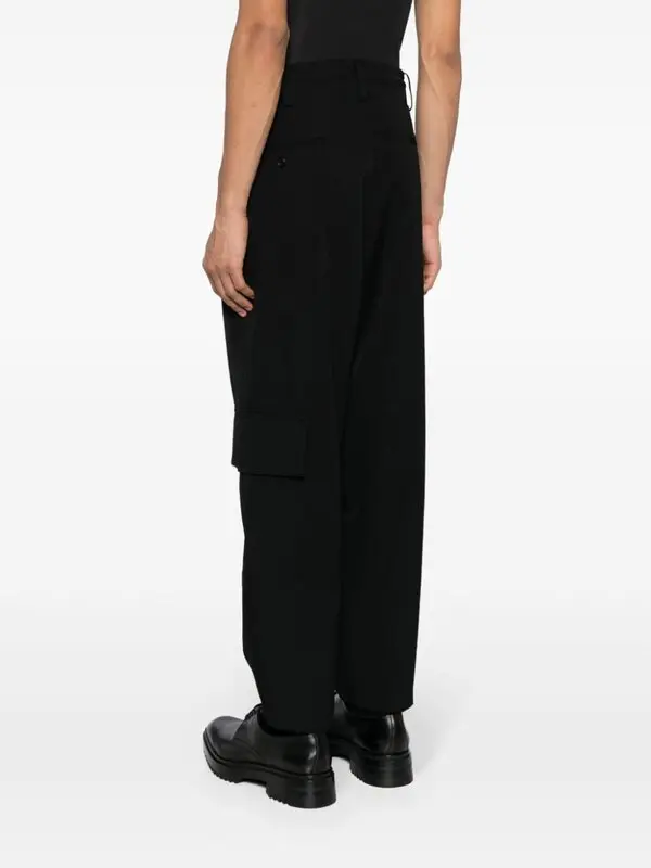 Yohji Yamamoto Tapered-leg Wool Trousers
