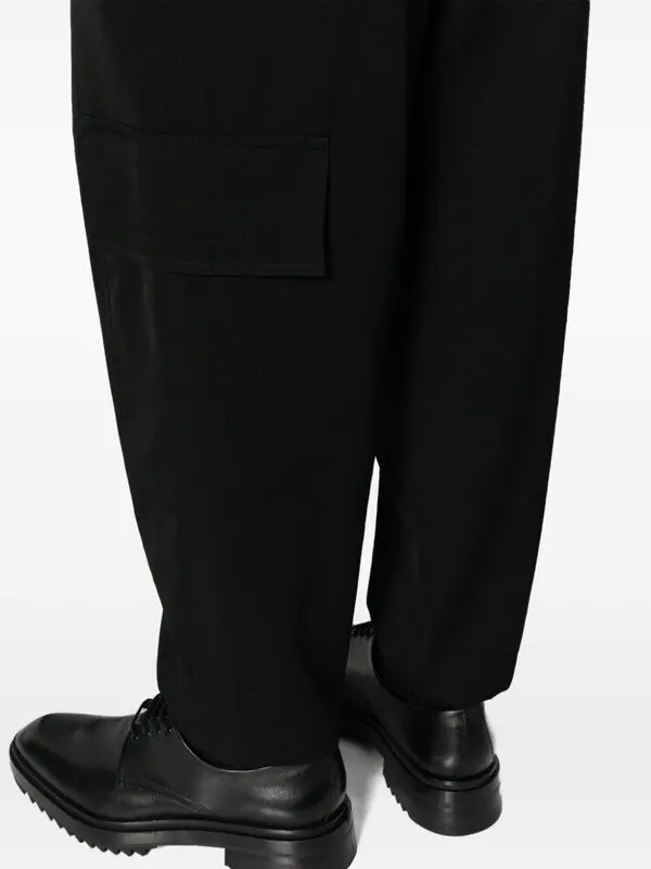 Yohji Yamamoto Tapered-leg Wool Trousers