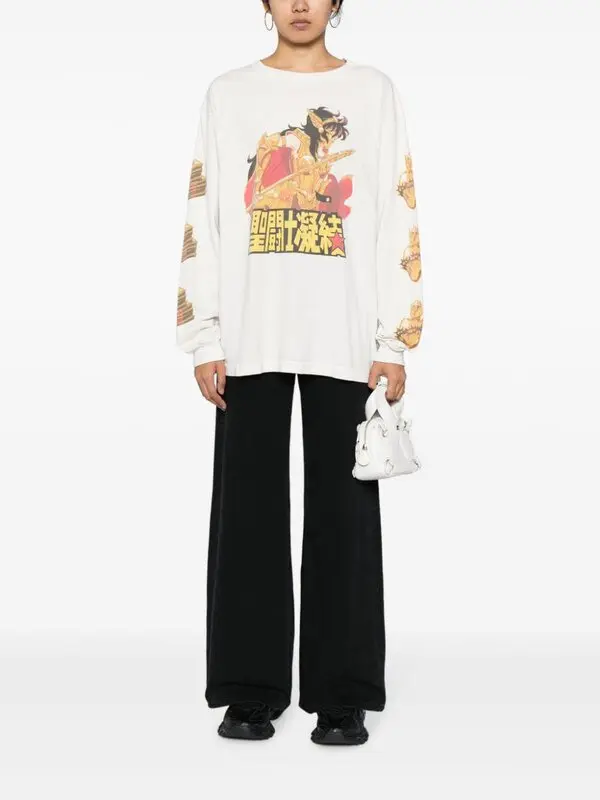 Saint Mxxxxxx X Clot Graphic-Print T-Shirt - White | Editorialist
