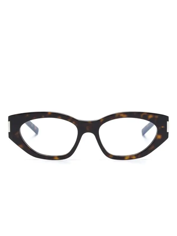 Saint Laurent Tortoiseshell Cat-eye Glasses
