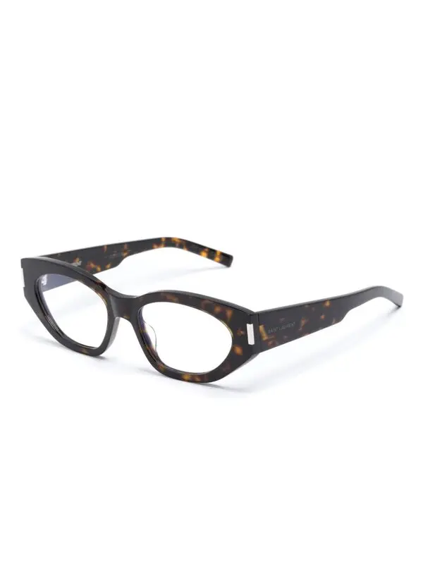 Saint Laurent Tortoiseshell Cat-eye Glasses