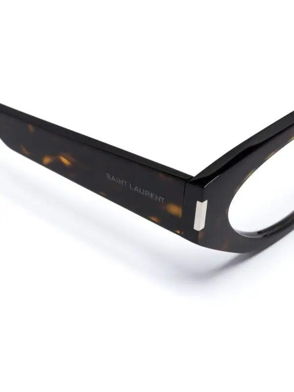 Saint Laurent Tortoiseshell Cat-eye Glasses