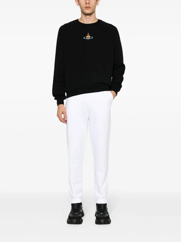 VIVIENNE WESTWOOD Orb-embroidered Track Pants - White