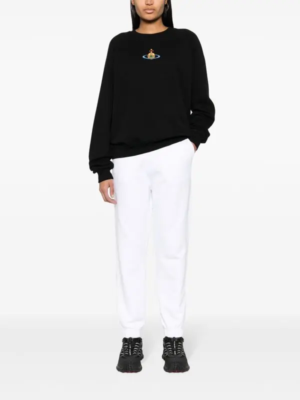 VIVIENNE WESTWOOD Orb-embroidered Track Pants - White