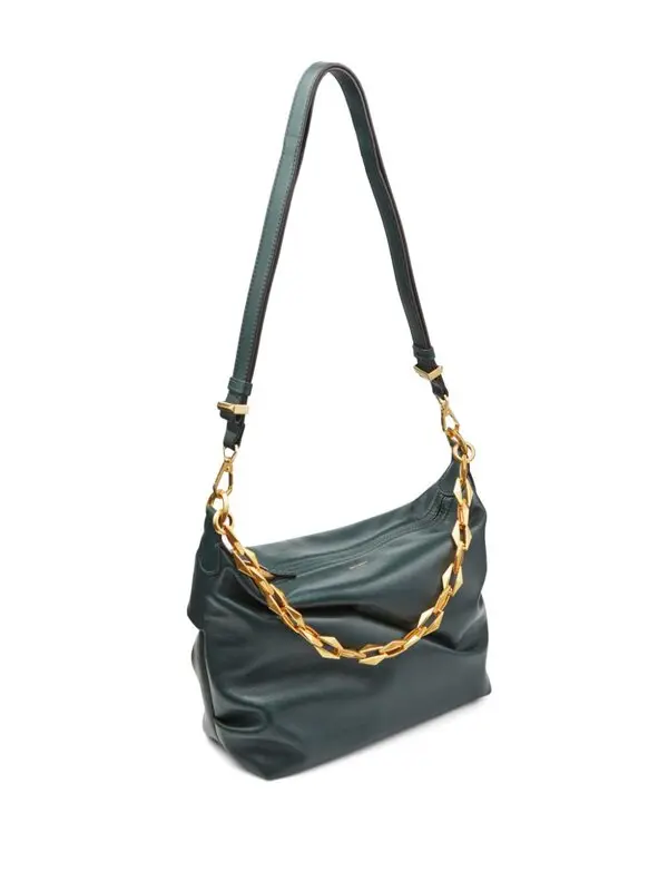 JIMMY CHOO Small Diamond Soft Leather Shoulder Bag