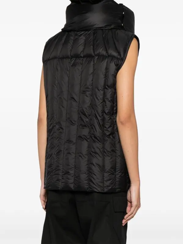 Rick Owens Funnel-neck Quilted Down Gilet