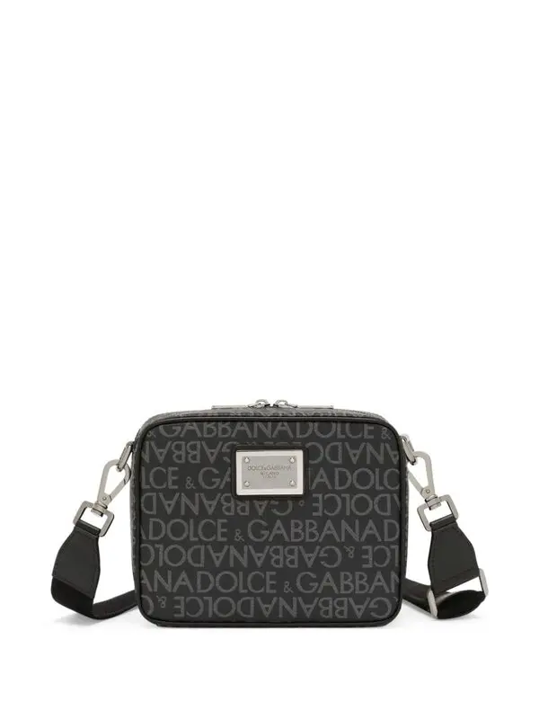 Dolce & Gabbana Monogram Shoulder Bag - Black
