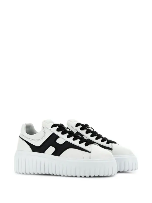 Hogan H-stripes Platform Sneakers - White