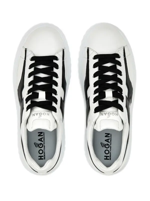 Hogan H-stripes Platform Sneakers - White