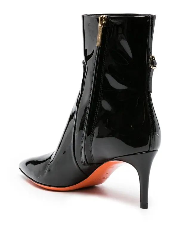 Santoni 65mm Patent Leather Ankle Boots