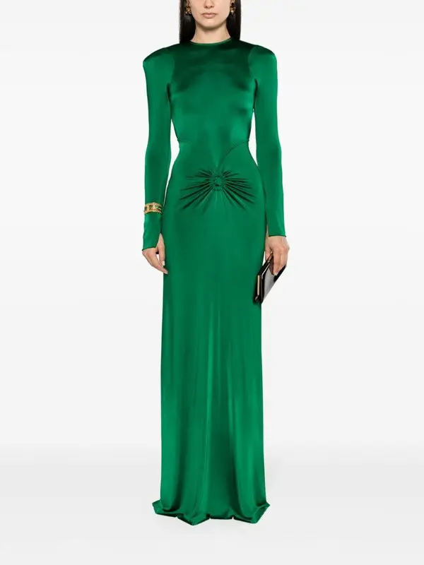 Victoria Beckham Gathered-detail Open-back Gown