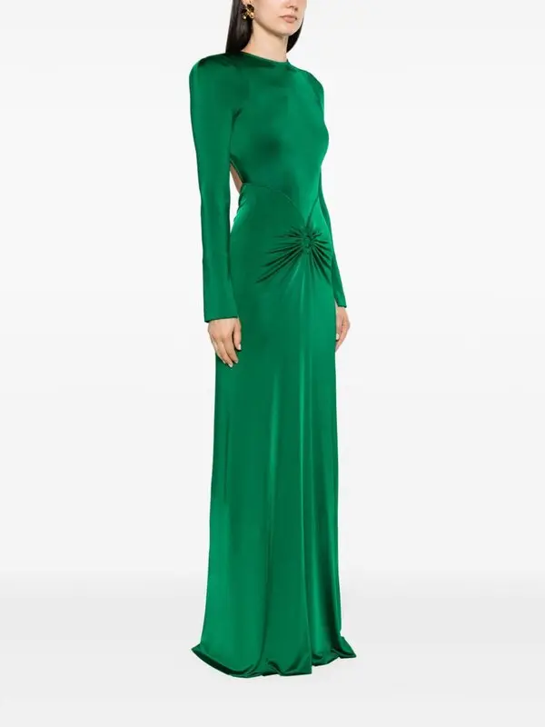 Victoria Beckham Gathered-detail Open-back Gown
