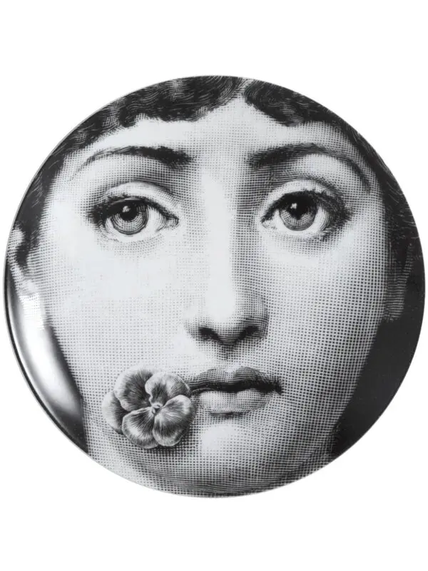 FORNASETTI Tema E Variazioni N137 Wall Plate - Black