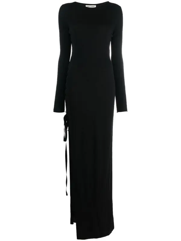 Saint Laurent Side-slit Maxi Dress