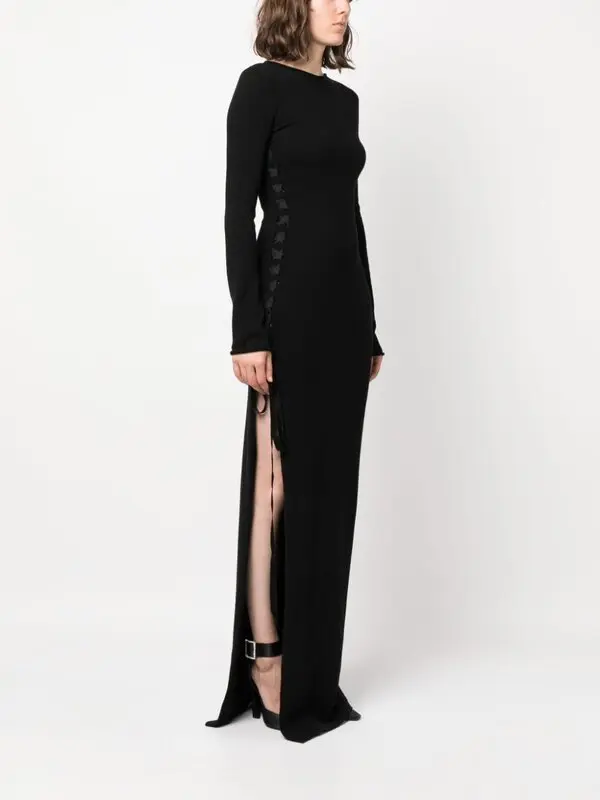 Saint Laurent Side-slit Maxi Dress