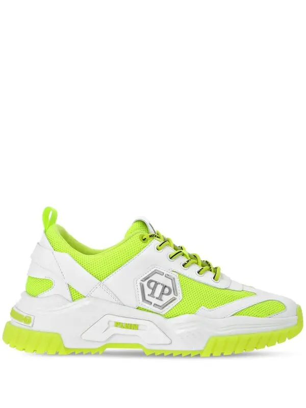 Philipp Plein Predator Panelled Sneakers - Yellow