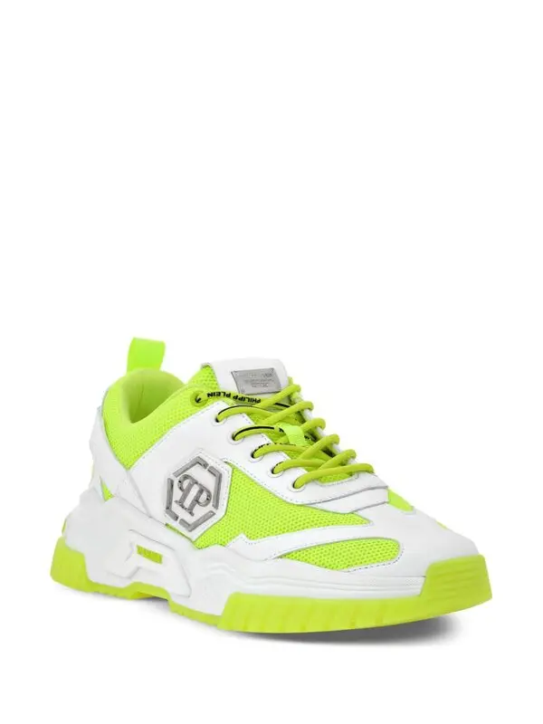 Philipp Plein Predator Panelled Sneakers - Yellow