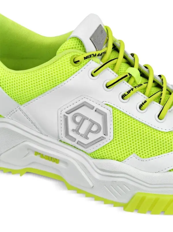 Philipp Plein Predator Panelled Sneakers - Yellow