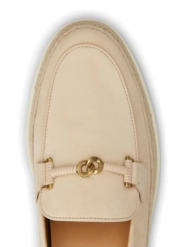 TOD'S Gomma Leather Loafers - Neutrals