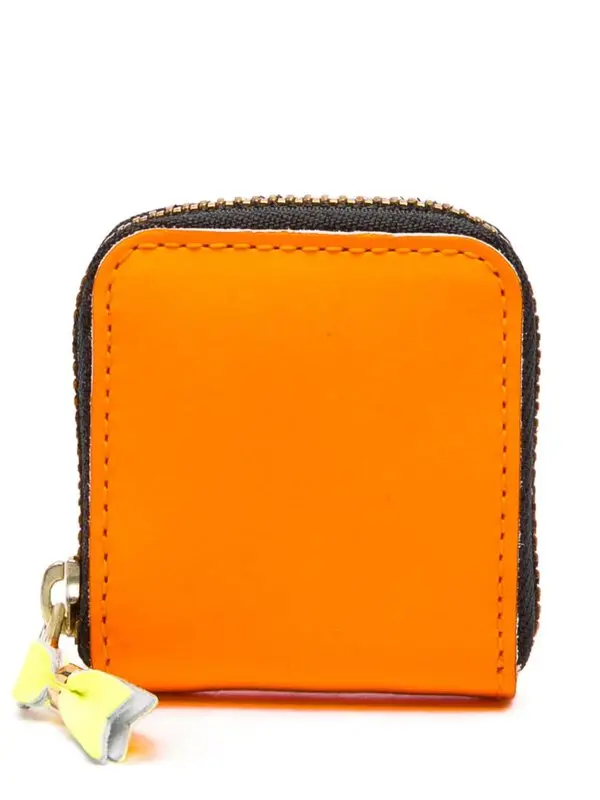 Comme Des Garçons Super Fluo Leather Wallet - Orange