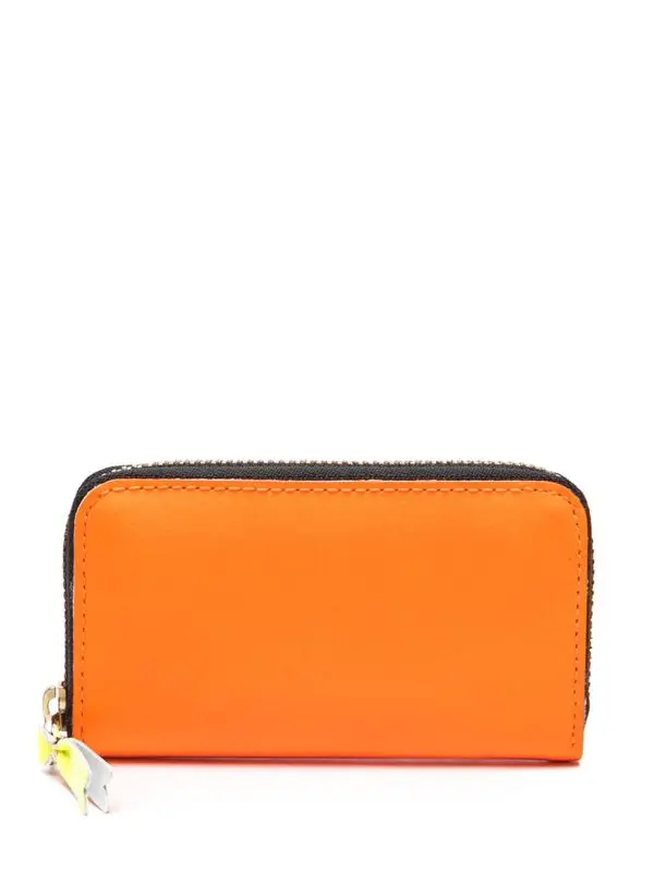 Comme Des Garçons Super Fluo Leather Wallet - Orange