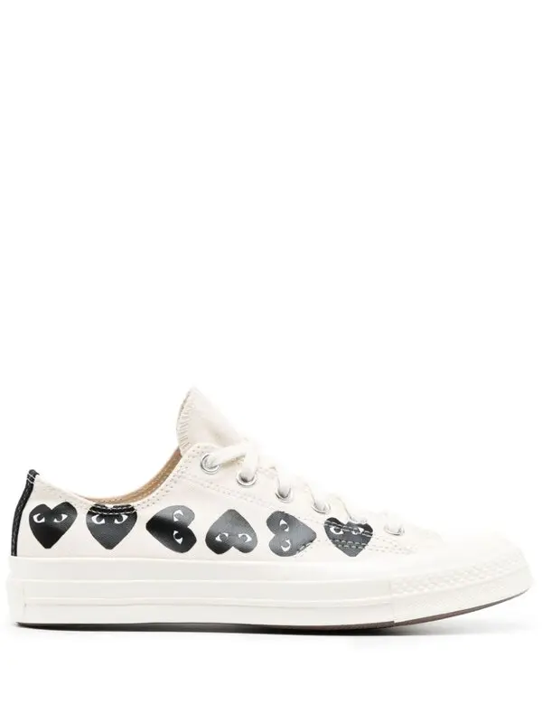 CONVERSE X COMME DES GARONS PLAY Chuck 70 Multi Heart Sneakers - Neutrals