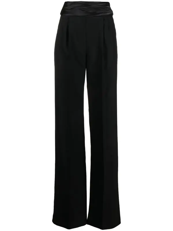 LAQUAN SMITH Sash-detail Tailored Wool Trousers
