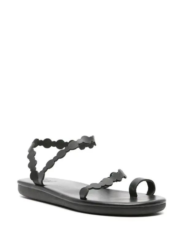 ANCIENT GREEK SANDALS Cronos Flat Sandals - Black
