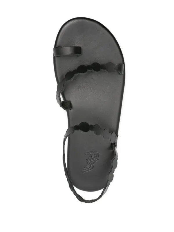 ANCIENT GREEK SANDALS Cronos Flat Sandals - Black