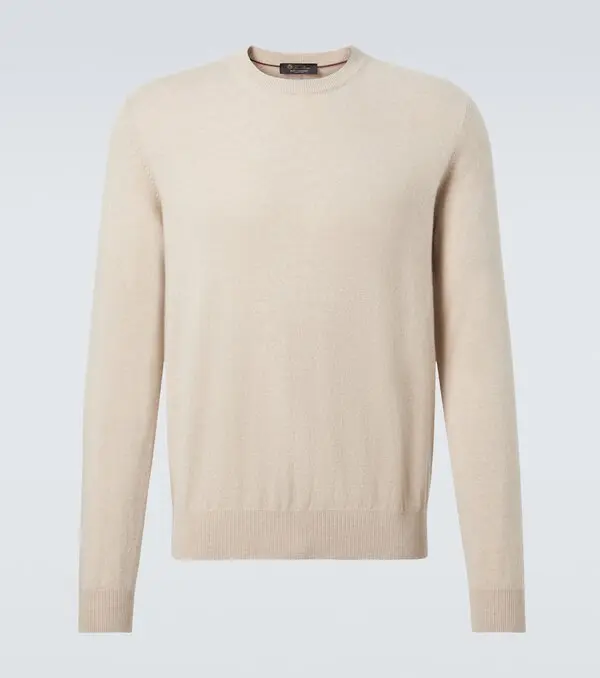 Loro Piana Cashmere Crewneck Sweater - Beige