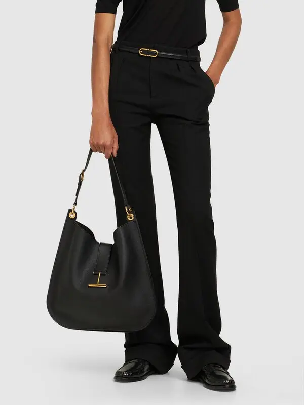 TOM FORD Large Tara Leather Crossbody Bag