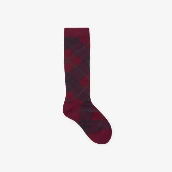 Burberry Check Blend Socks - Sash Red
