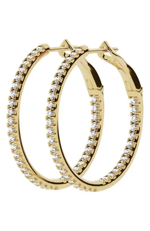 JENNIFER FISHER 18k Gold 1.3ctw Lab-created Diamond Hoop Earrings - 18k Yellow Gold