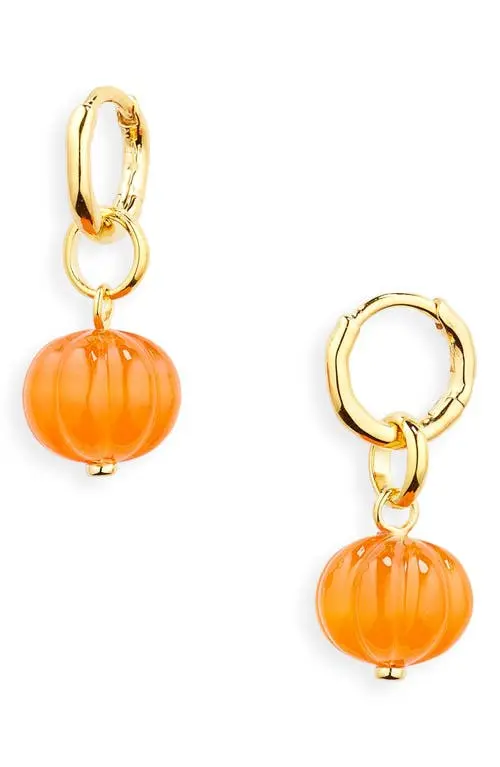 Monica Vinader Lantern Red Onyx Drop Earrings - 18k Gold Vermeil