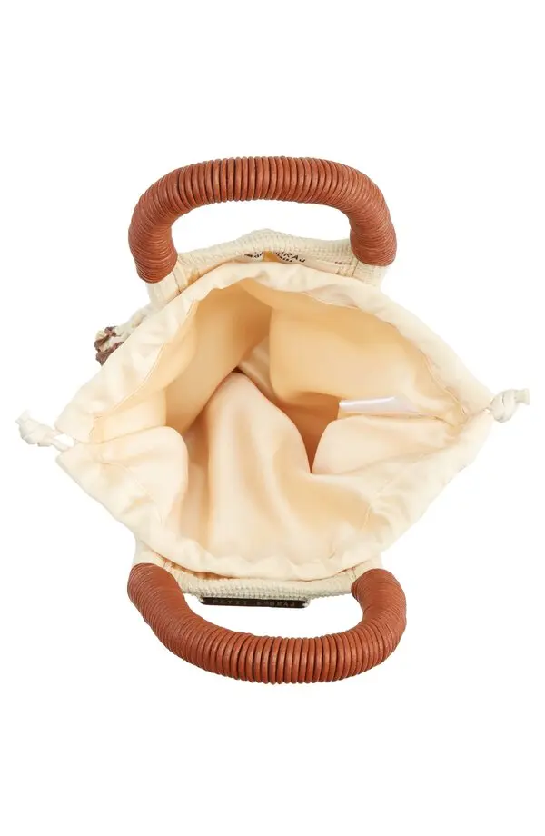 PETIT KOURAJ Fringe Top Handle Bag