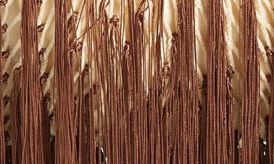 PETIT KOURAJ Fringe Top Handle Bag