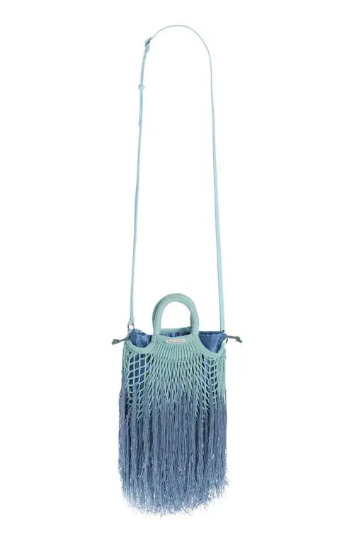 PETIT KOURAJ Mini Fringe Top Handle Bag
