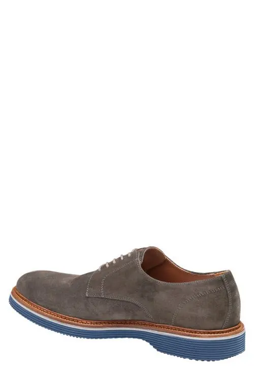 Johnston & Murphy Collection Jenson Plain Toe Derby - Gray Italian Suede