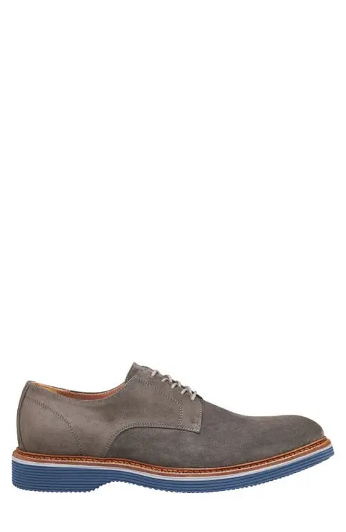 Johnston & Murphy Collection Jenson Plain Toe Derby - Gray Italian Suede