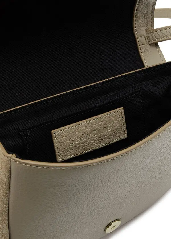 See By Chloé Hana Panelled Suede Crossbody Bag, Suede Bag
