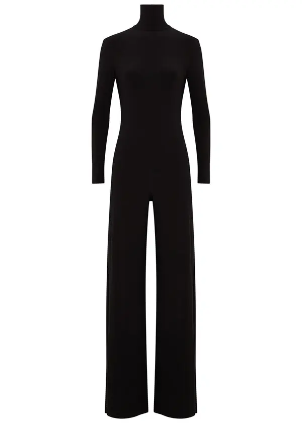 Norma Kamali Roll-neck Jumpsuit - Black