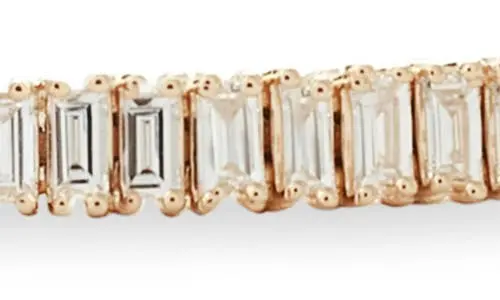 Ef Collection Diamond Baguette Eternity Bracelet